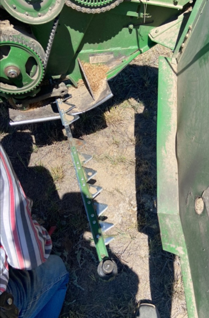 Dryland Cutting Leads to Swather Teeth Replacement